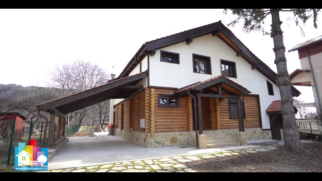 Casa construită din hempcrete și buștean rotund: un model de locuire ...